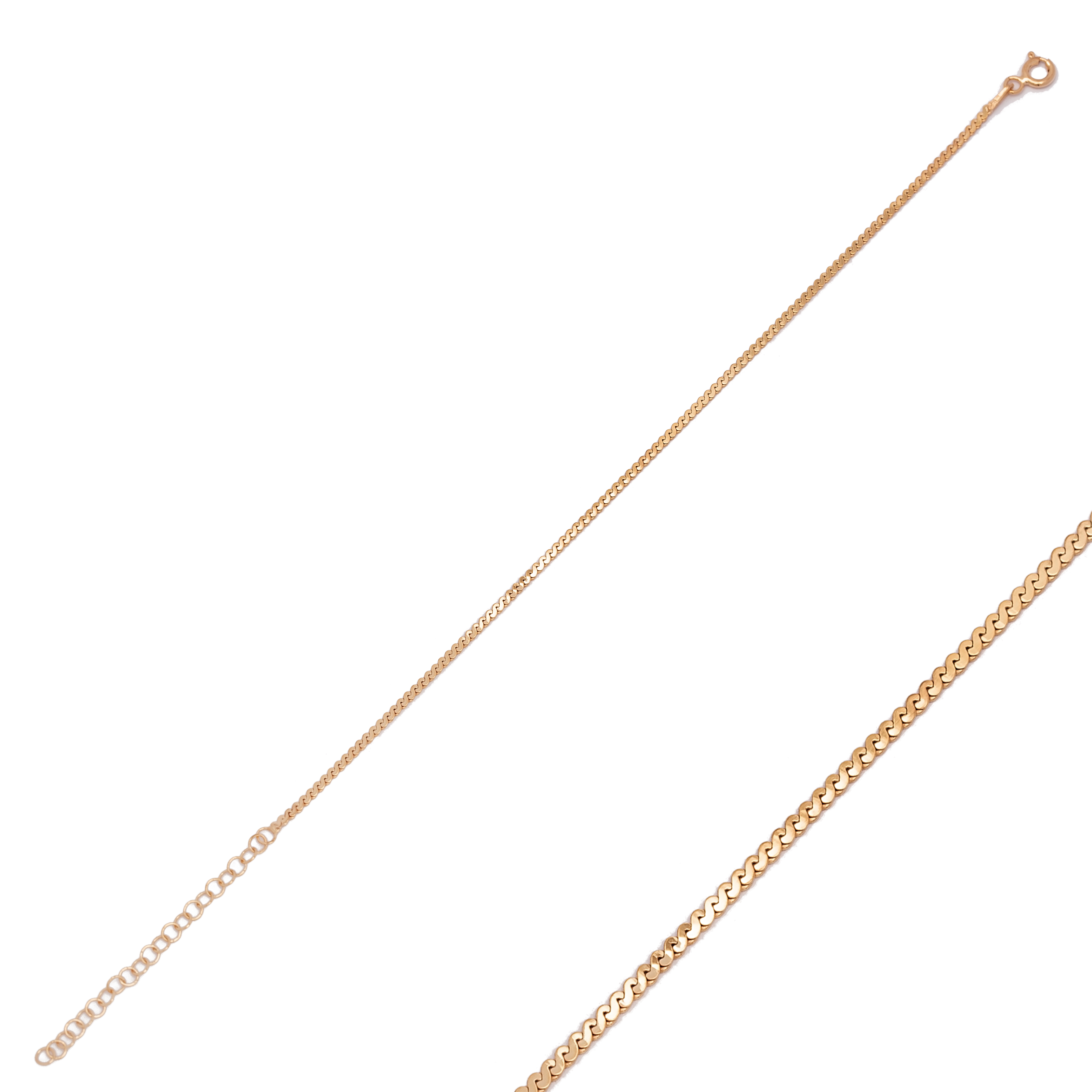 Thin Serpentine Chain 1.6 mm Bracelet Elegant Wholesale 925 Sterling ...