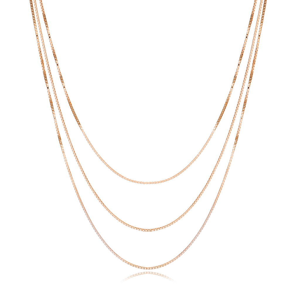 New Design Triple Layered Design Snake Chain Design Woman Chain ...