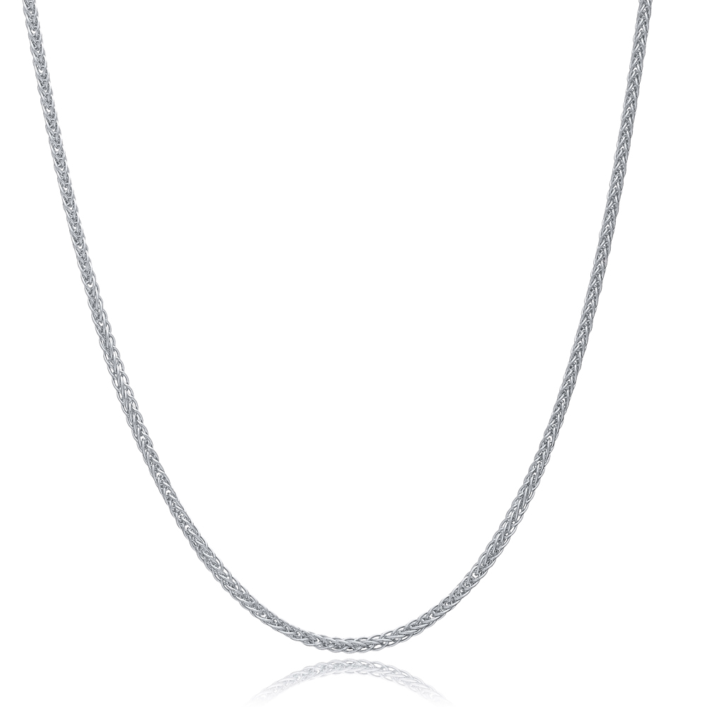 Elegant Design Fox Tail Thin Sterling Silver Chain